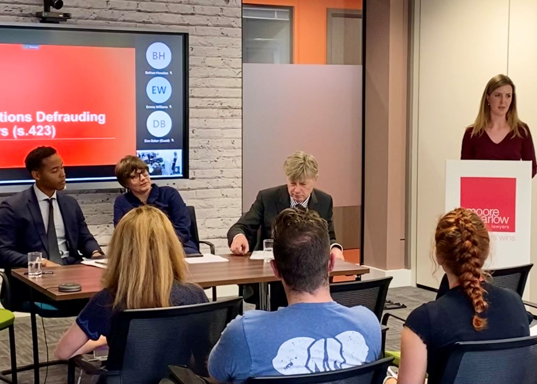 Our Insolvency Team delivers a seminar at Moore Barlow LLP offices | 1EC